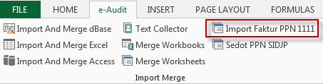 5. Import Faktur Pajak Masukan dari database · eAudit Utilities Manual ...